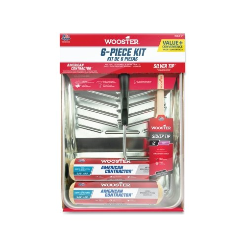 Wooster Silver Tip® Kit, (1) 9 Inches Wire Cage, (2) 9 Inches Rollers, – Segomo Tools