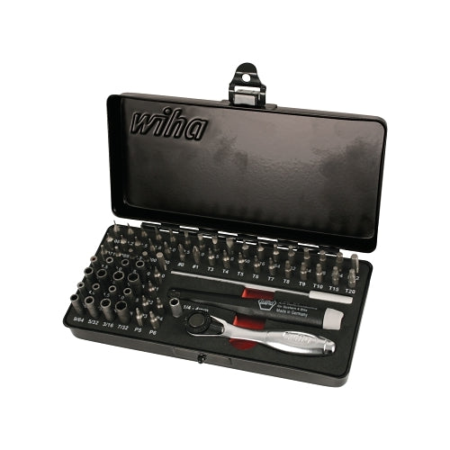 Wiha Tools Master Tech 65 Piece Sets, Inch/Metric - 1 per ST - 75965 ...
