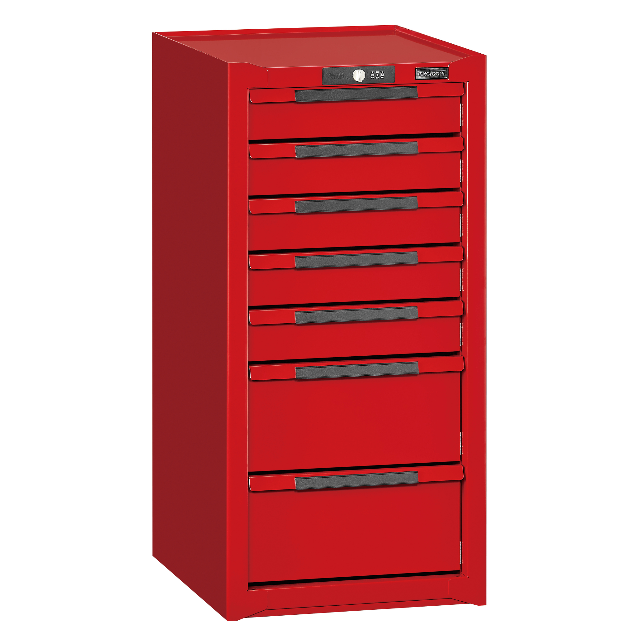Teng Tools 7 Drawer PRO35 Compact Red Side Cabinet - TSC15R7 – Segomo Tools