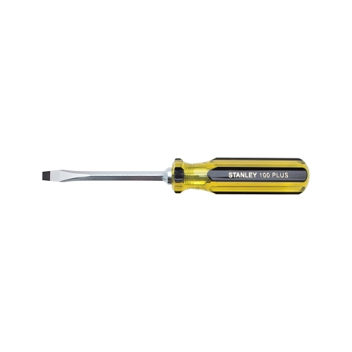 Stanley 100 Plus® Square Blade Standard Tip Screwdriver, 1/4 Inches Ti ...