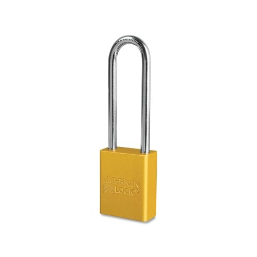 American Lock Anodized Aluminum Safety Padlock, 1/4 Inches Dia, 3 Inch ...