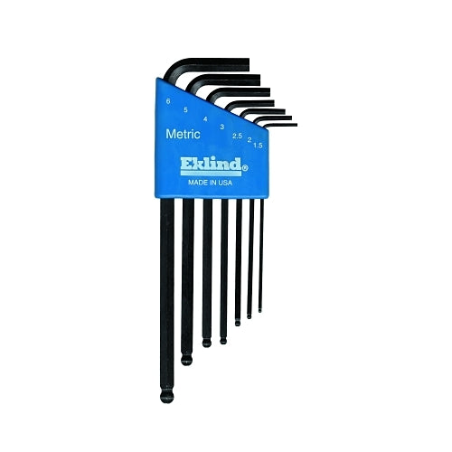 Eklind Tool Ball-Hex-L Key Sets, 7 Per Holder, Hex Ball Tip, Metric ...