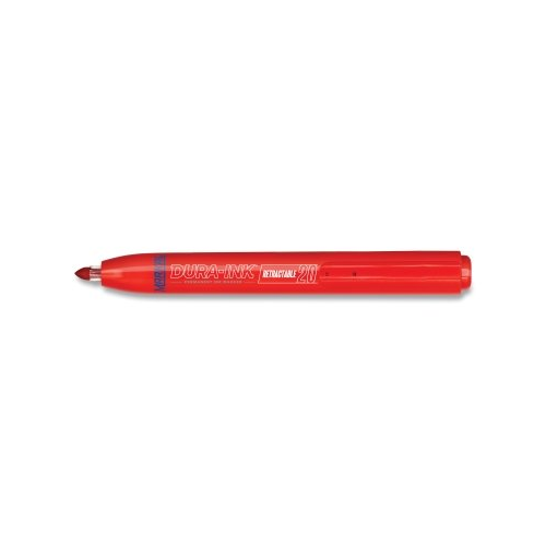 Markal Dura-Ink 20 Ink Markers, Red, 1/16 In, Felt - 24 per CA - 96576 ...