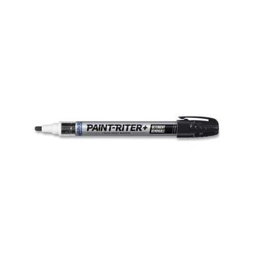 Markal Paint-Riter®+ Detergent Removable Marker, Black, 1/8 In, Medium ...