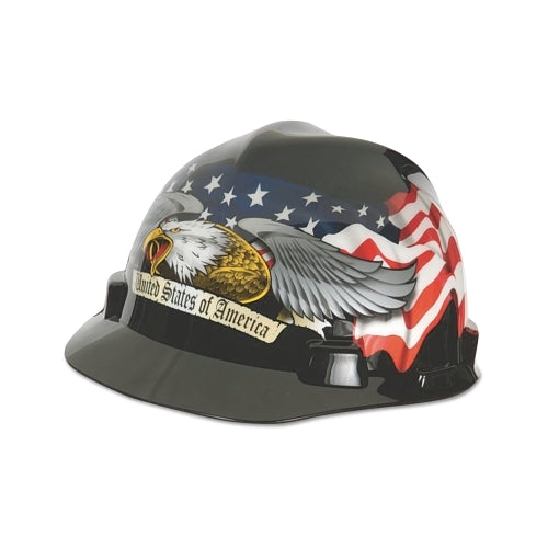 Msa Freedom Series V-Gard Helmets, Fas-Trac Ratchet, American Flag & 2 ...