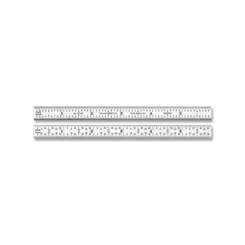 Ls Starrett Steel Rule, 6 In, 16R, Steel, Full-Flexible - 6 per BX - 5 ...