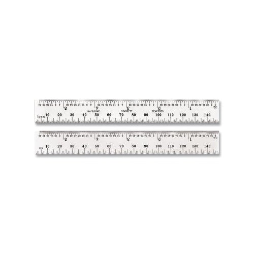 Ls Starrett Steel Rule, 150 Mm, No. 36, Steel - 1 per EA - 52634 ...