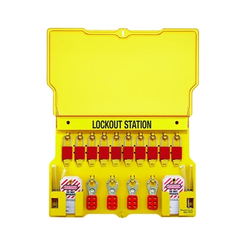 Master Lock Safety Series Lockout Stations With Key Registration Card ...