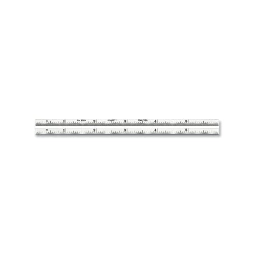 Ls Starrett Spring-Tempered Rule, 6 In, 10 Measurement Type - 6 per BO ...