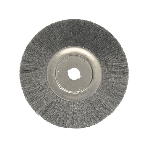 Weiler Narrow Face Crimped Wire Wheel, 15 Inches D, .014 Steel Wire ...