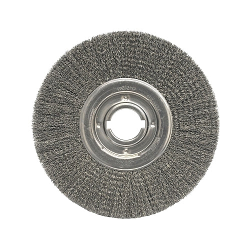Weiler Medium-Face Crimped Wire Wheel, 12 Inches D, .020 Steel Wire - – Segomo Tools