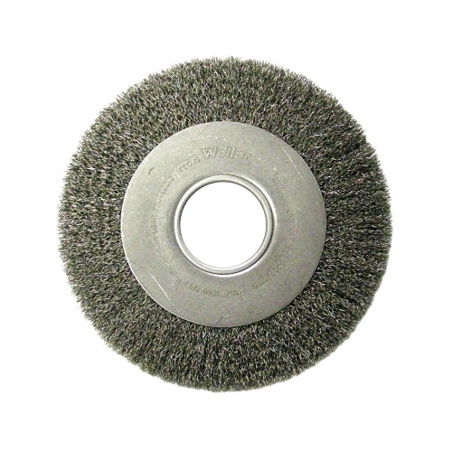Weiler Medium-Face Crimped Wire Wheel, 8 Inches D X 1 Inches W, .0104 ...