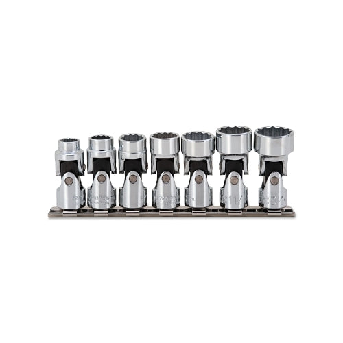 Proto Torqueplus 7 Piece Universal Socket Sets, 3/8 In, 12 Point - 1 p ...