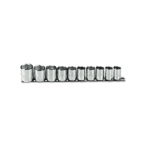 Proto Torqueplus 10 Piece Socket Sets, 3/8 In, 6 Point - 1 per SET - J ...