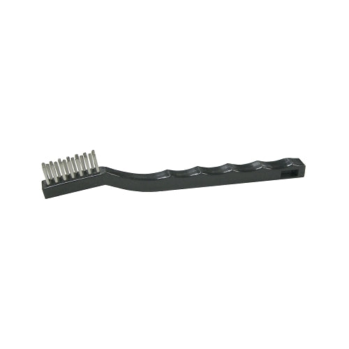 Weiler Small Hand Scratch Brushes, 7 1/2 In, Stainless Steel Wire, Pla ...