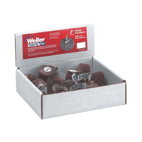 Weiler Abrasive Flap Wheel Countertop Displays, 2 In, Grit - 1 per EA ...