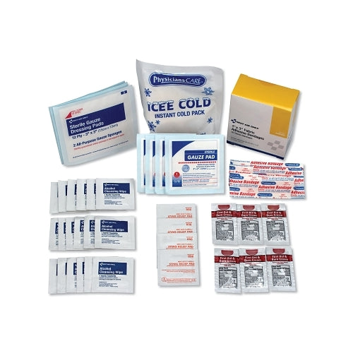 First Aid Only First Aid Refill Pack, 91 Pieces - 12 per CA - 40001 ...