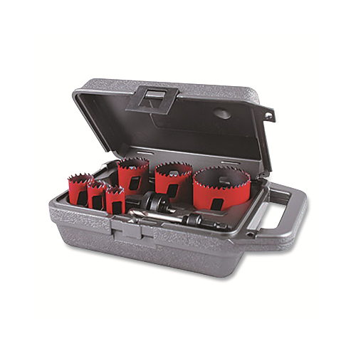 Mk Morse Hole Saw Kit, 9-Pc General Purpose Bi-Metal Hole Saws With Ar ...