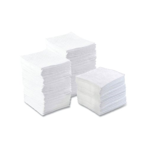 Brady Spc® Basic Oil Absorbent Pads, 15 Inches W X 17 Inches L, Light ...