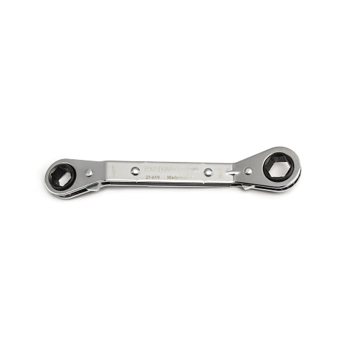 Apex 6 Point Laminated Double Box Ratcheting Wrenches, 10 Mm/9 Mm, 25 ...
