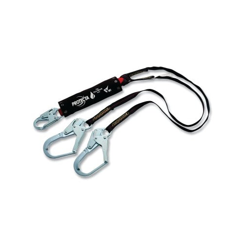 3M Protecta® Shock Absorbing Lanyard, 6 Ft, Hot Work Use, Rebar Hook ...