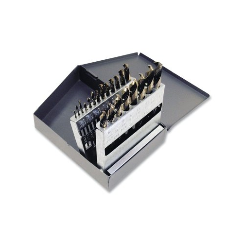 Cleline 1875R Heavy-Duty Black And Gold Mechanics Length Drill Set, 21 ...