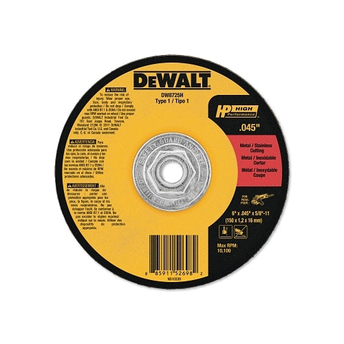 Dewalt Hp? Mini Hub Cutting Wheel, 6 Inches X .045 X 5/8 Inches - 11 ...