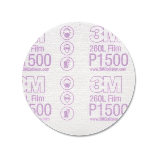 3M 260L Hookit? Finishing Film Abrasive Disc, Aluminum Oxide, 5 Inches ...