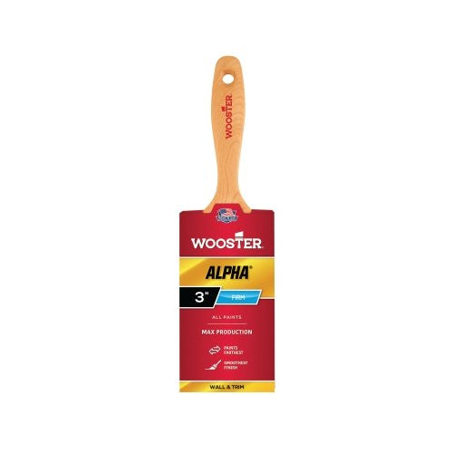 Wooster Alpha® Paint Brushes, 3 Inches W, Synthetic Blend, Wood Handle ...