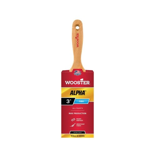 Wooster Alpha® Paint Brushes, 3 Inches W, Synthetic Blend, Wood Handle ...