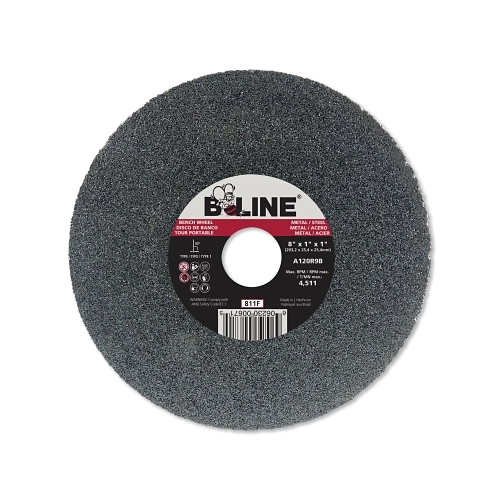 Bline Abrasives Straight Resinoid Wheel, 8 Inches Dia, 1 Inches Thick ...