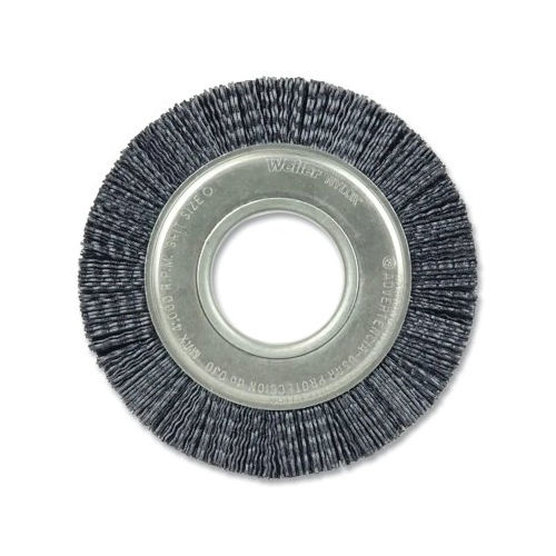 Weiler Burr-Rx? Crimped Filament Wheel Brush, 6 Inches Dia, Abrasive N ...