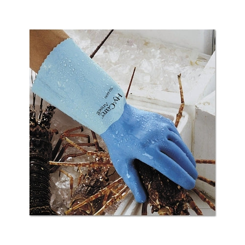 Ansell Hy-Care® Gloves, 9, Natural Latex, Blue - 1 per PR - 104635 ...