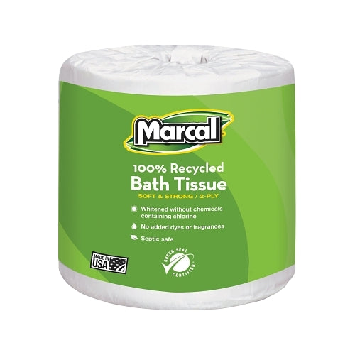 Marcal 100% Recycled Two-Ply Bath Tissue, White - 48 per CT - MRC6079 ...