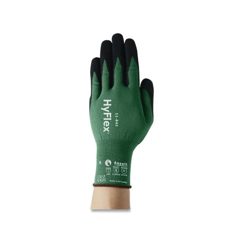 Hyflex 11-842 Multi-Purpose Gloves, 6, Green/Black - 12 per DZ - 11842 ...