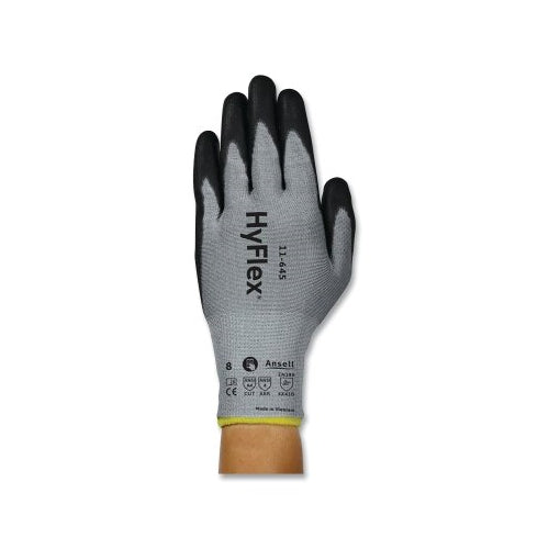 Hyflex 11-645 Medium-Duty Cut Resistant Gloves, Size 9, Black/Gray - 1 ...
