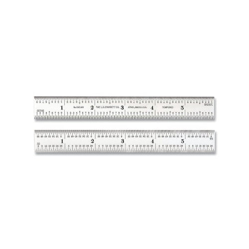 Ls Starrett Spring-Tempered Rule, 6 In, 6R Measurement Type - 6 per BO ...