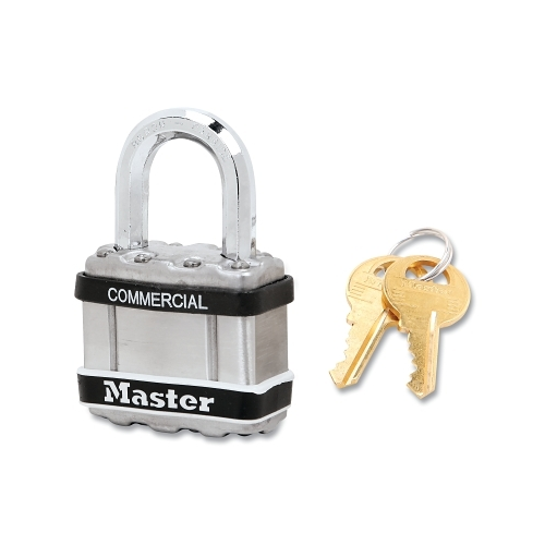 Master Lock Wide Commercial Magnum Laminated Steel Padlock, Alike-Keye ...
