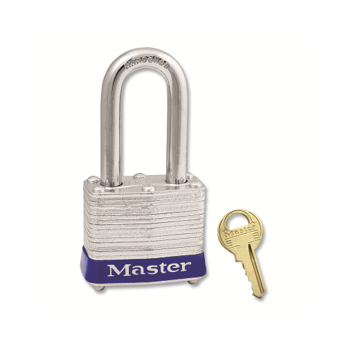 Master Lock No. 3 Laminated Steel Padlock, 9/32 Inches Dia, 5/8 Inches ...