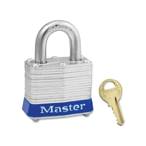 Master Lock No. 3 Laminated Steel Padlock, 9/32 Inches Dia, 5/8 Inches ...