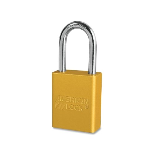 American Lock Anodized Aluminum Safety Padlock, 1/4 Inches Dia, 1-1/2 ...