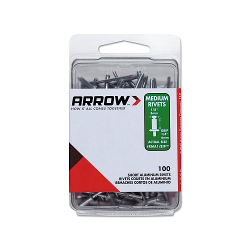 Arrow Fastener Aluminum Rivets, 1/4 X 3/16, Medium - 1 per PK - RMA316 ...