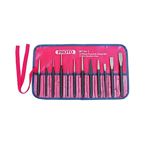 Proto Punch And Chisel Sets, English, 4 Punches, 1 Chisel - 1 per SET ...