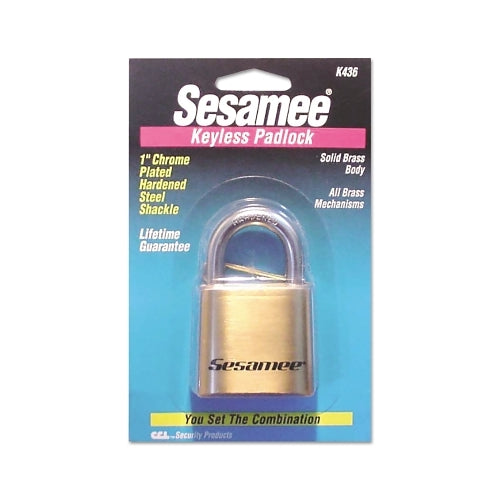 Ccl Sesamee K440 Long-Shackle Combination Lock, 4-Dial, Brass - 5 per ...