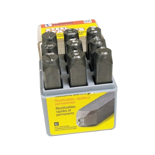 Ch Hanson Heavy Duty Steel Hand Stamp Sets, 3/8 In, 0 Thru 9 - 1 per S ...