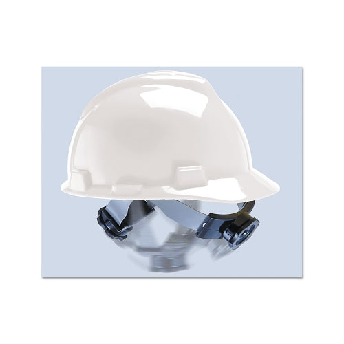 Msa V-Gard® Slotted Hard Hat Cap, Swing Suspension, White - 20 per PK ...