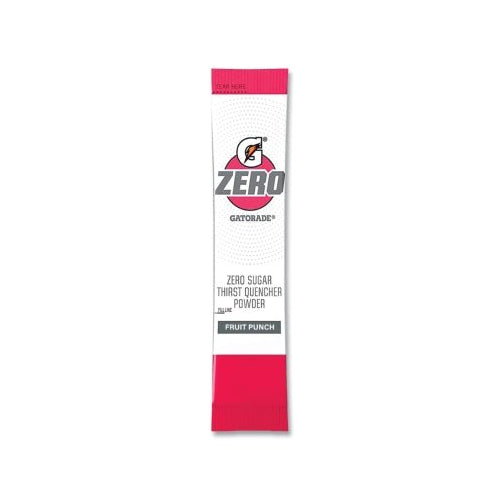 Gatorade G Zero Powder Stick, 0.10 Oz Volume, 16.9 Oz Yield, Fruit Pun ...