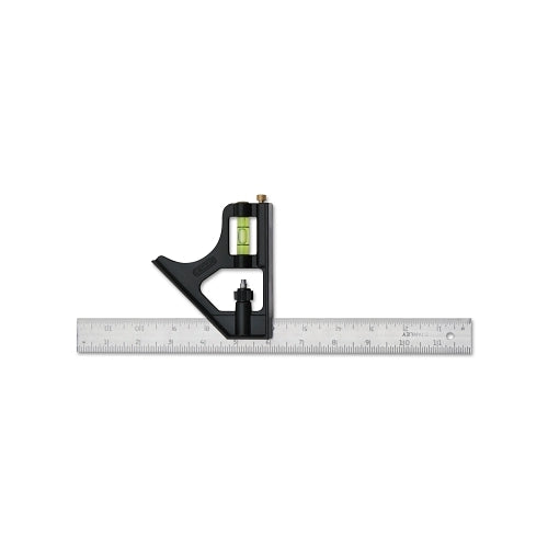 Stanley Combination Square, 12 In, Die Cast Metal, Black - 1 per EA ...