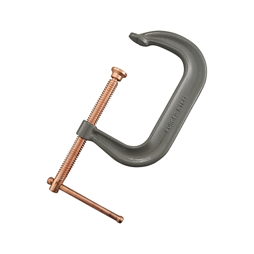 Anchor Brand Drop Forged C-Clamp, Sliding Pin Handle, 4-1/8 Inches Thr ...